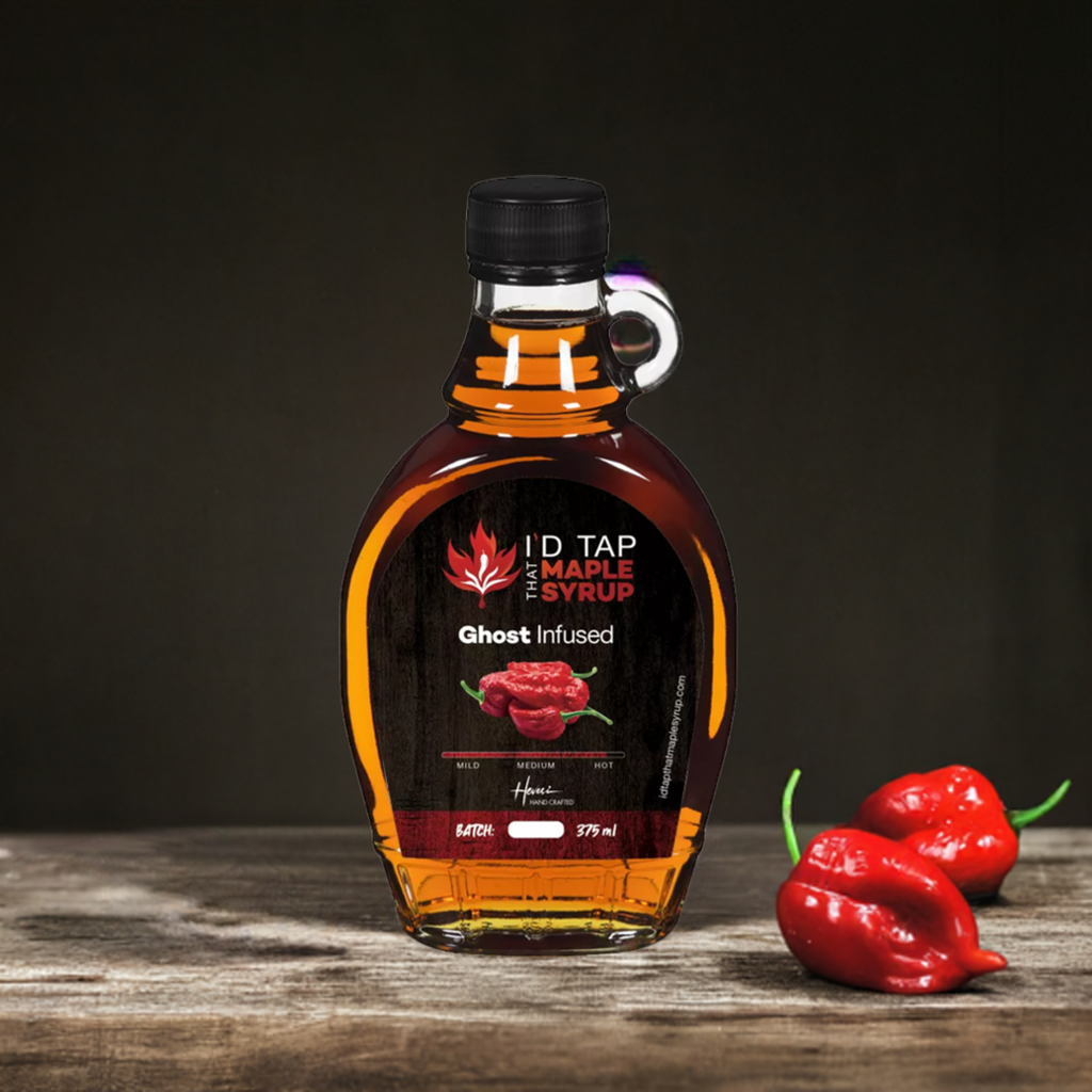 Ghost Pepper Infused Maple Syrup – I'd Tap That Maple Syrup